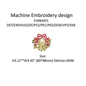 Christmas Machine Embroidery Design Size H3.12*w3.45in Five Gold Rings ...