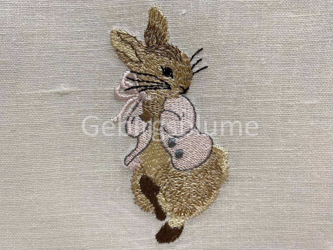 Bunny Machine Embroidery Design for Hoop 4*4in - Etsy