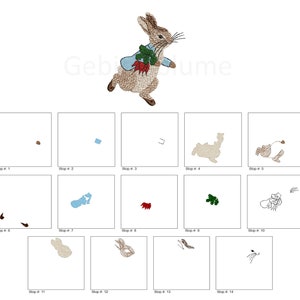 Easter Bunny Embroidery Design Peter Rabbit Machine Embroidery Design ...