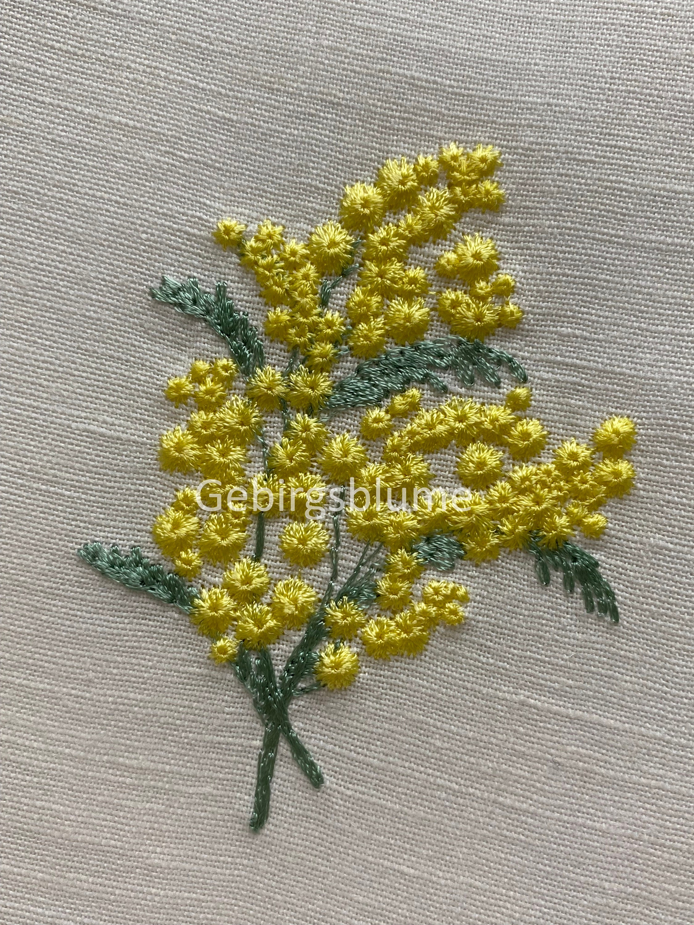 Mimosa Machine Embroidery Design Instant Download Digital File Size H3 ...