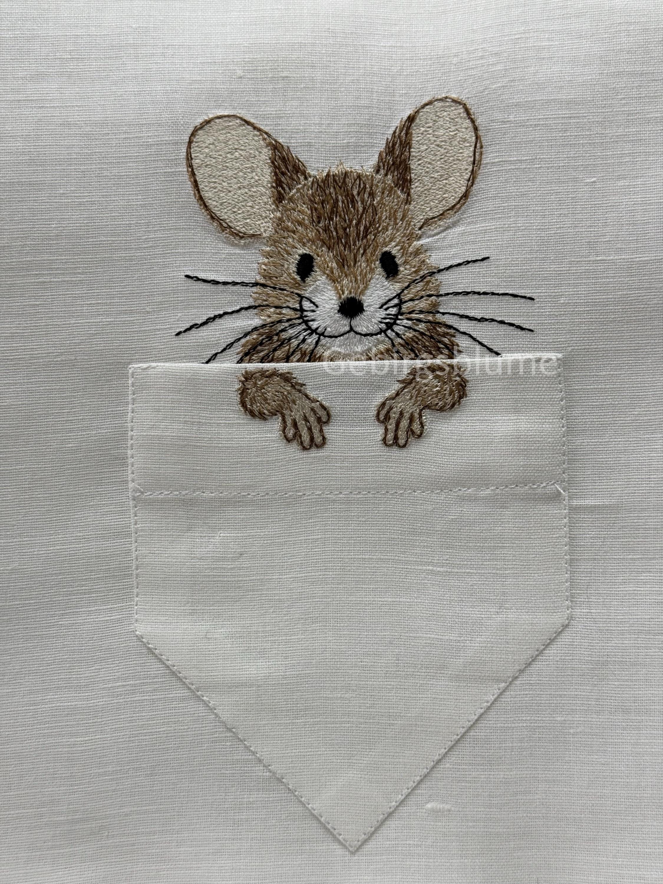 Mouse Machine Embroidery Design for 4*4hoop - Etsy