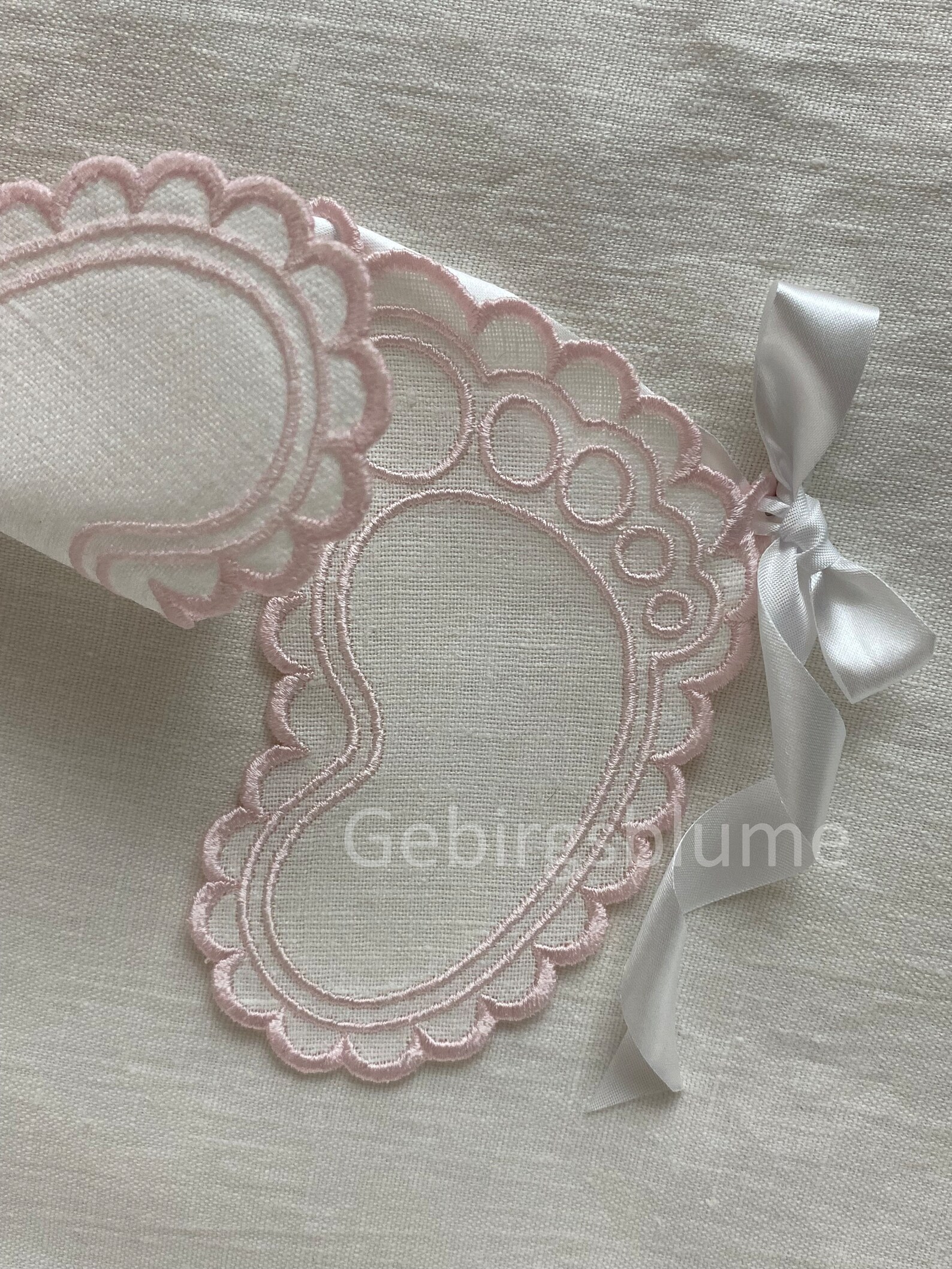 Baby Footprint Machine Embroidery Design in the Hoop Baby Feet ITH ...