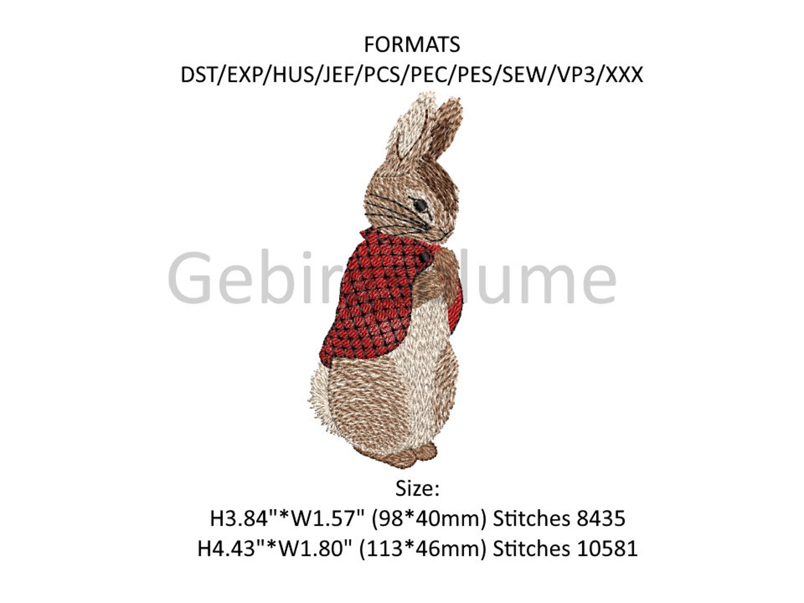 Peter Rabbit Embroidery Design Beatrix Potter Instant Download - Etsy