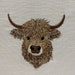 Highland Cow Embroidery Design Сhristmas Machine Embroidery Instant ...