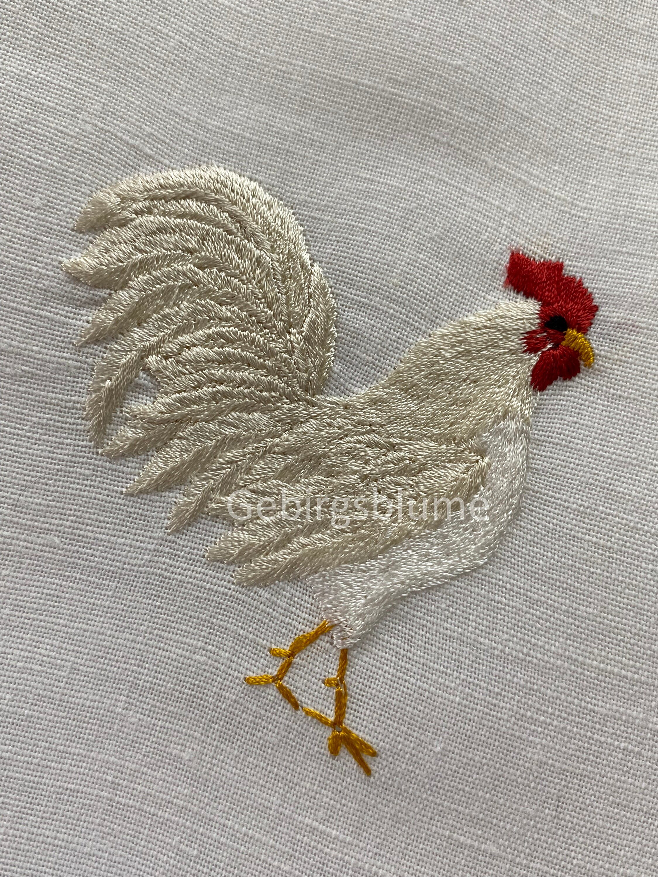 Rooster Machine Embroidery Design Size H3.01*w2.82" Digital File for 4* ...