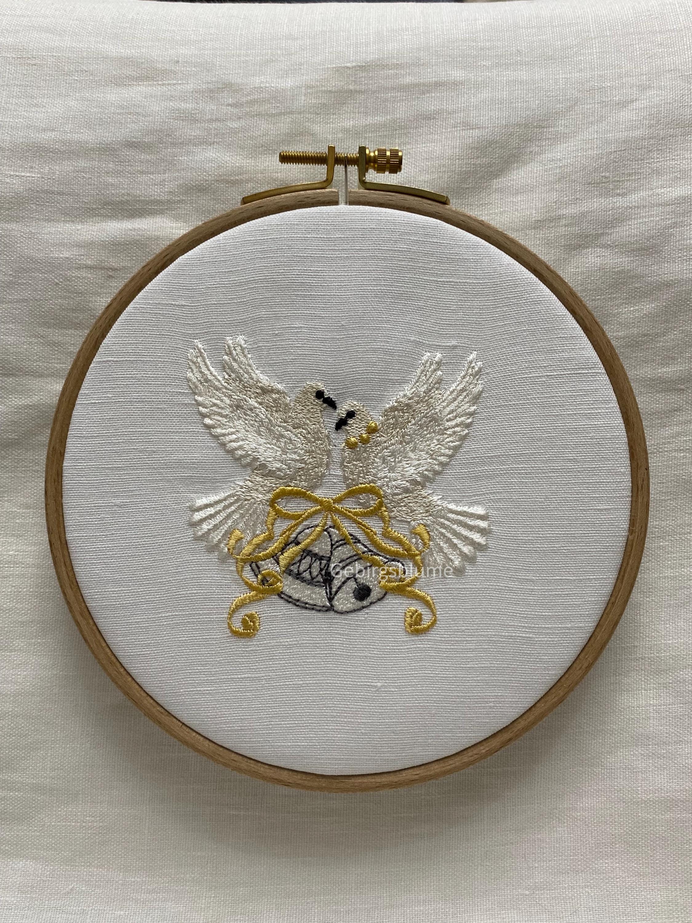 Turtle Doves Machine Embroidery Design Size H3.75*w3.69in - Etsy