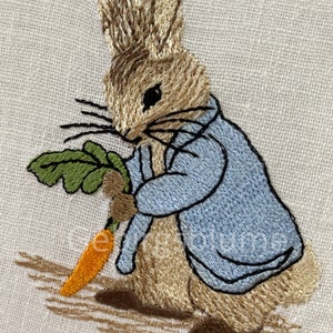 Easter Bunny Embroidery Design Peter Rabbit Machine Embroidery Design ...