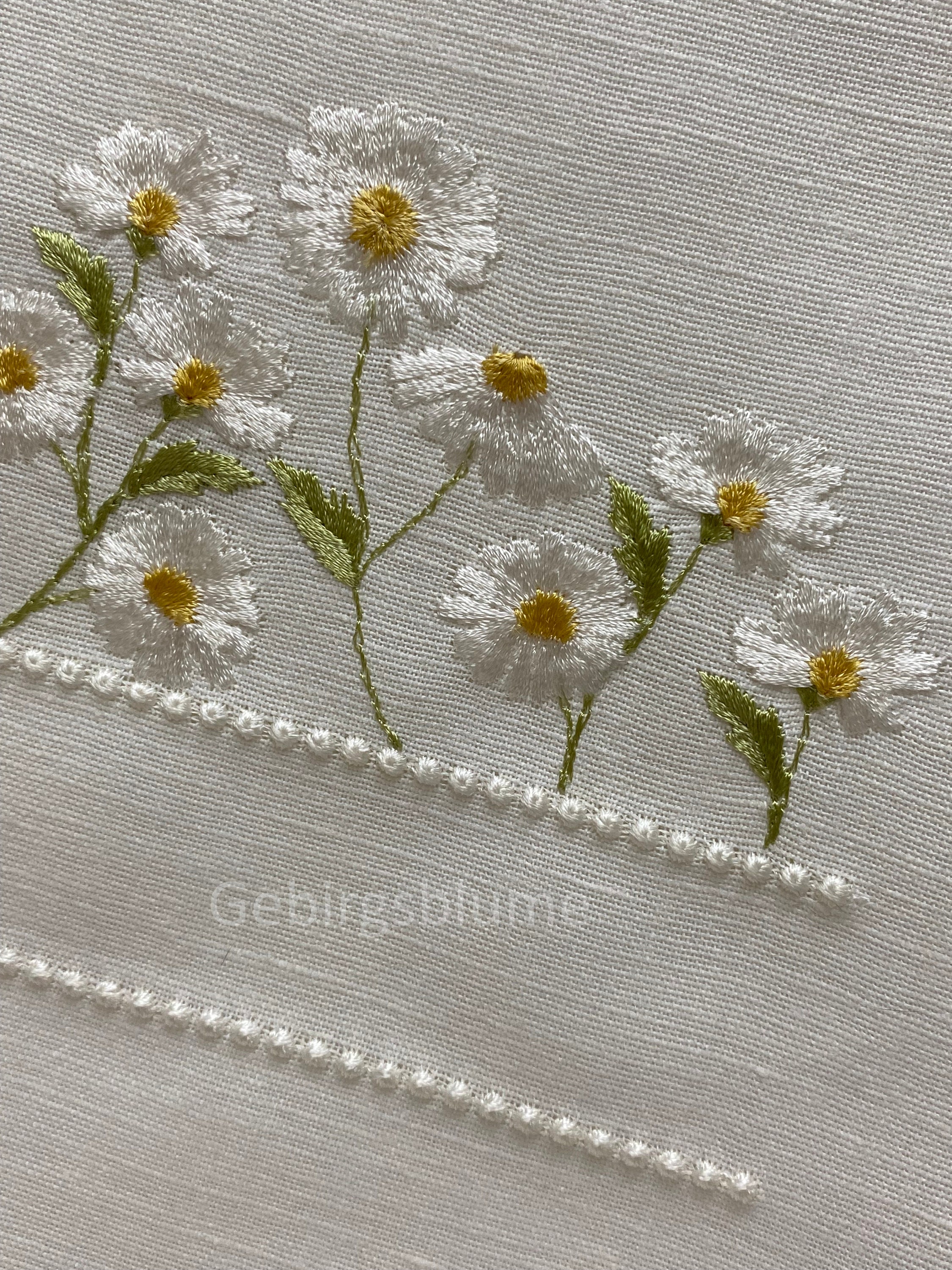Split Floral Frame Machine Embroidery Design Chamomile Embroidery ...