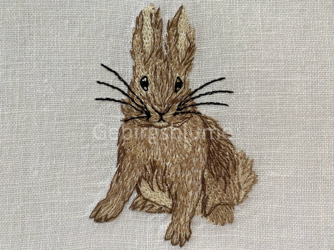 Bunny Embroidery Design Easter Bunny Machine Embroidery Design - Etsy