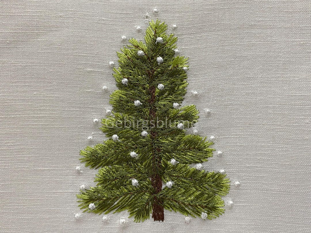 Christmas Tree Machine Embroidery Design - Etsy