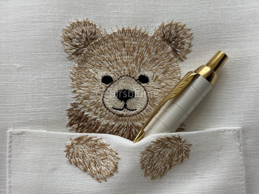 Bear Machine Embroidery Design for 4*4hoop - Etsy