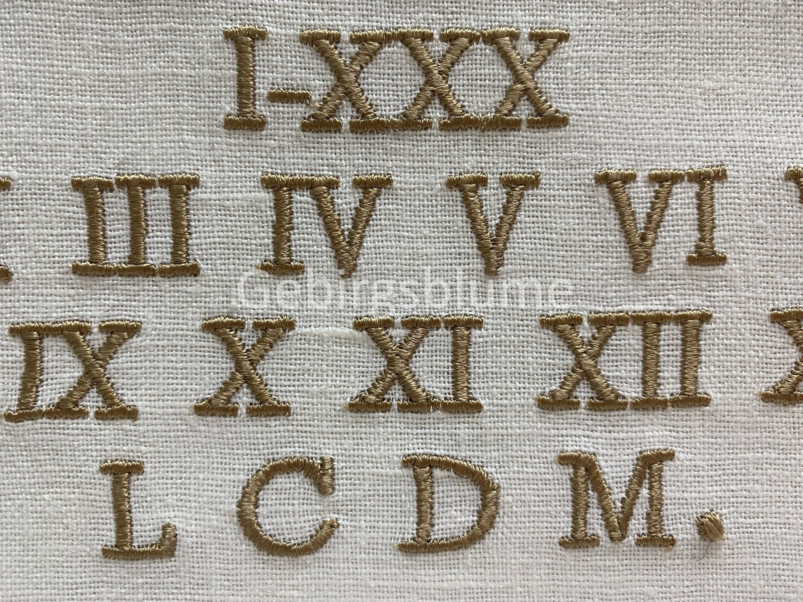 Roman Numerals Embroidery Font Instant Download 30 Numerals - Etsy Canada