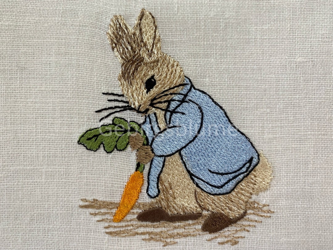 Easter Bunny Embroidery Design Peter Rabbit Machine Embroidery Design ...