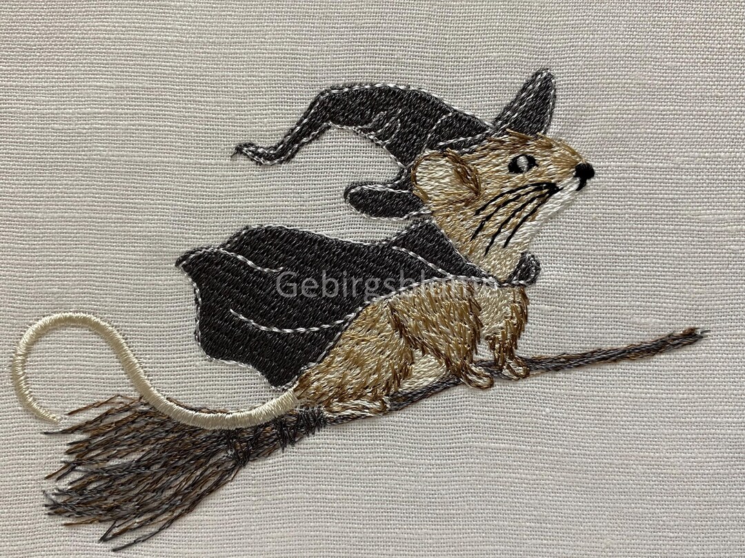 Mouse Machine Embroidery Design Size H3.31w4.81 - Etsy