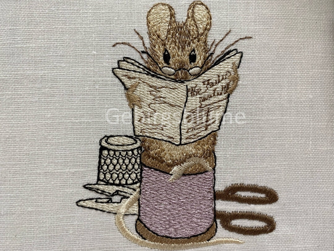 Mouse Machine Embroidery Design - Etsy