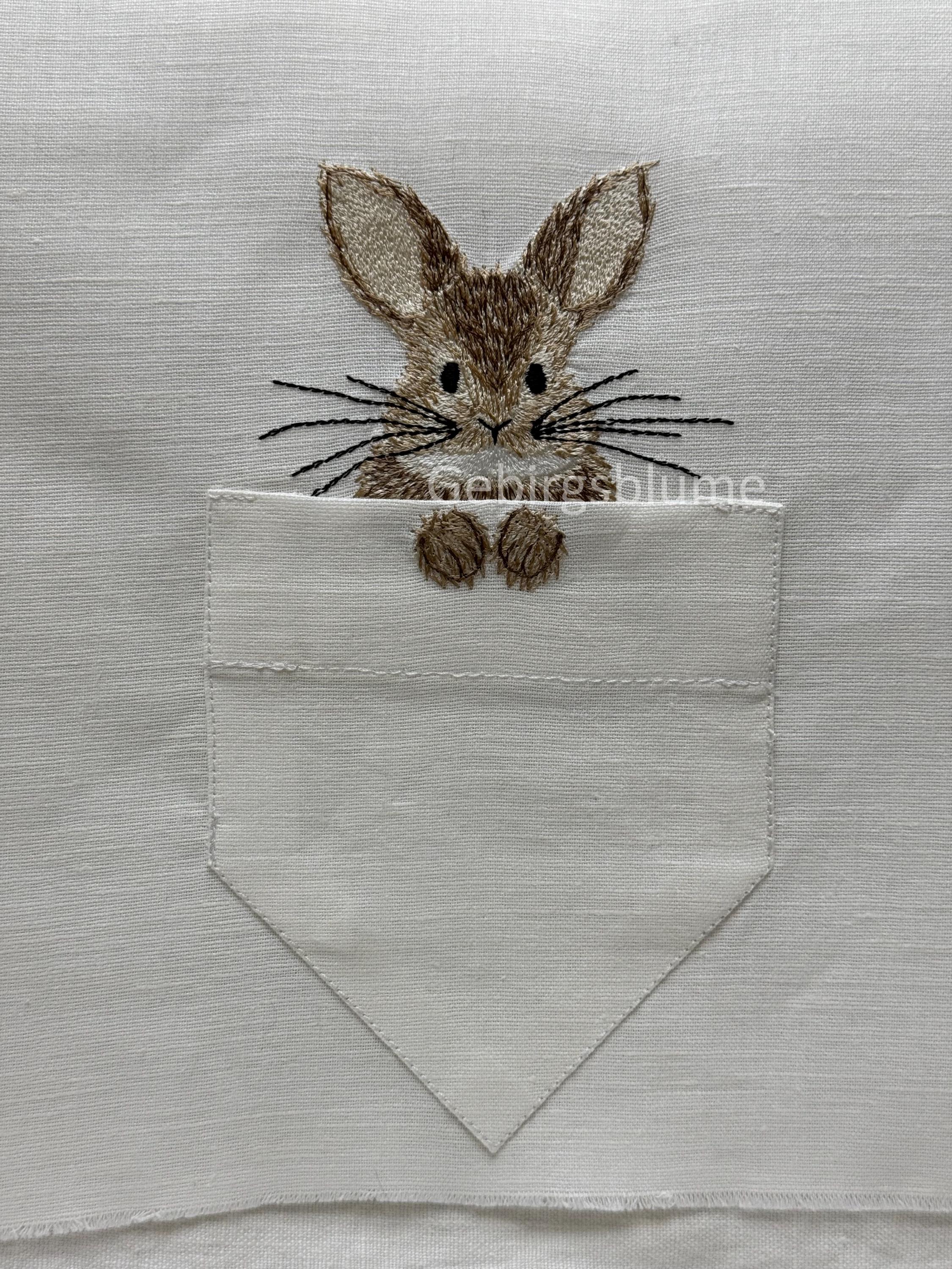 Rabbit Machine Embroidery Design for 4*4hoop - Etsy