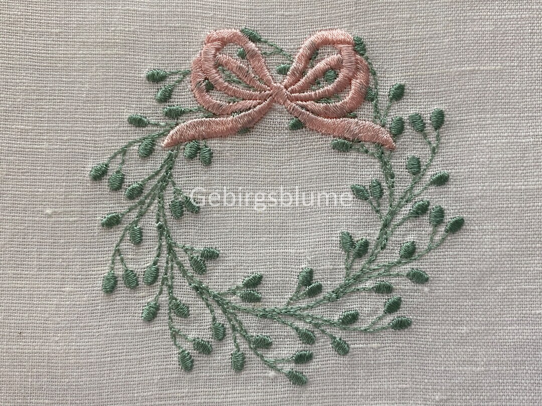 Mini Easter Wreath Machine Embroidery Design for 4*4 Hoop Size - Etsy