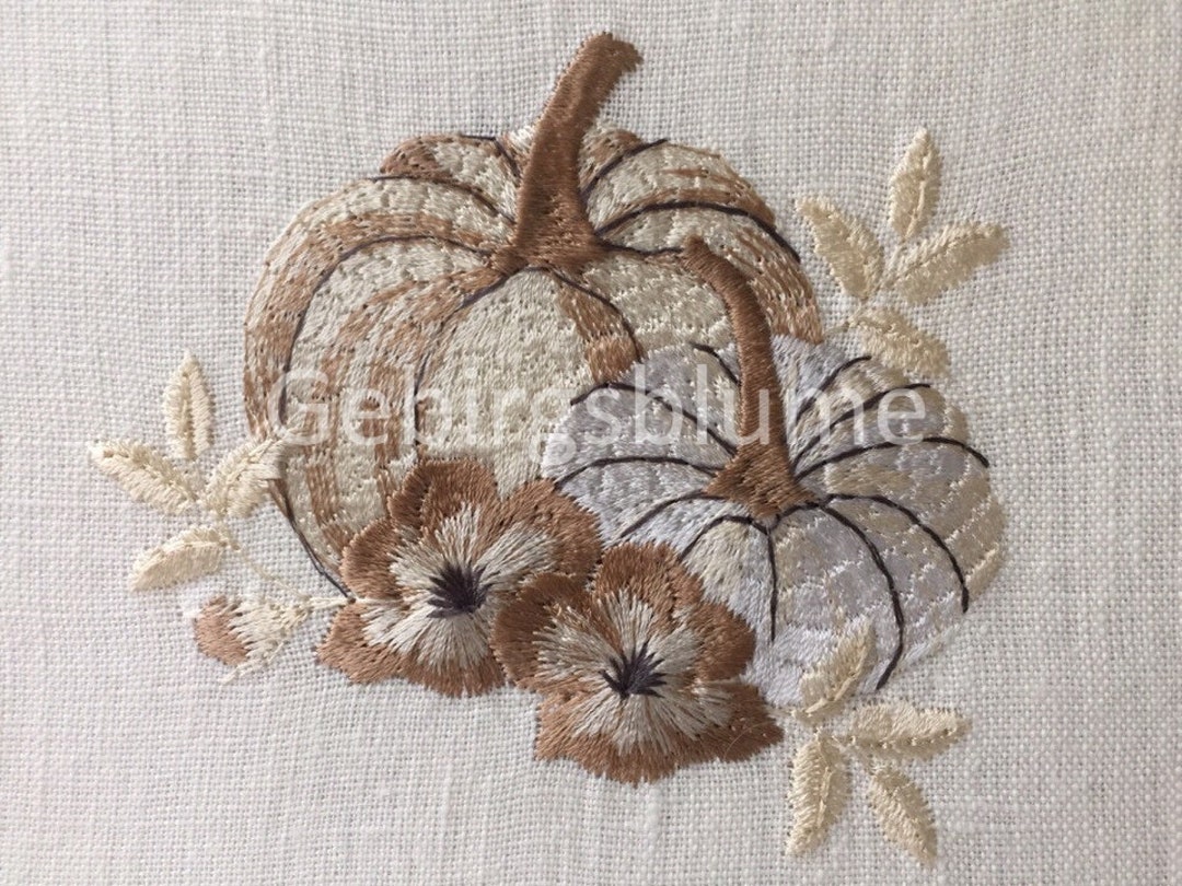 Pumkin Embroidery Design Autumn Machine Embroidery File Instant ...