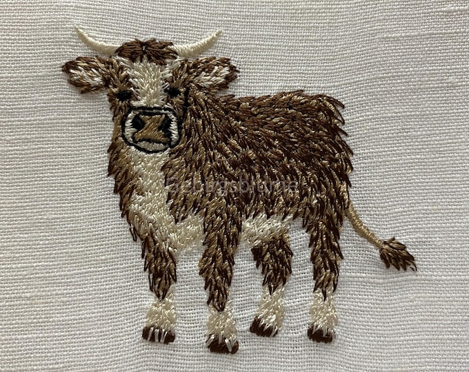 Highland Cow Machine Embroidery Design Size H2.63*w2.63in - Etsy