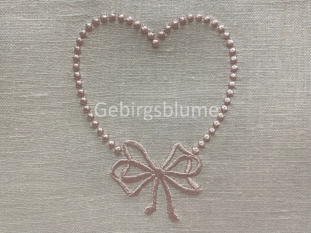 Pearl and Bow Embroidery Design Machine Embroidery 6 SIZES Instant ...