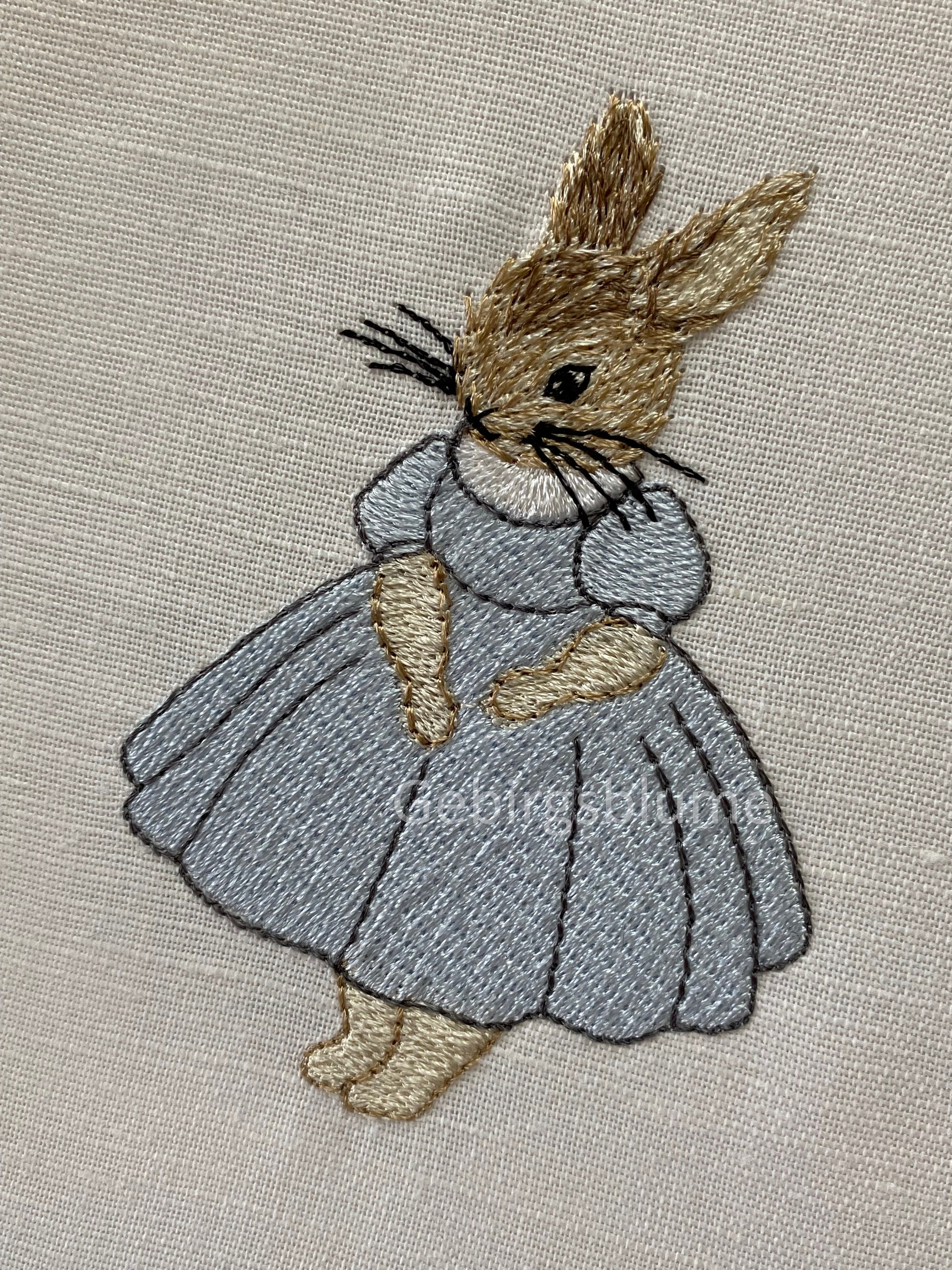 Rabbit Machine Embroidery Design ONE Size H3.80"*w2.56in - Etsy