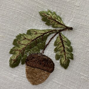 Acorn Machine Embroidery Design Autumn Embroidery H2.34*w1.87in - Etsy