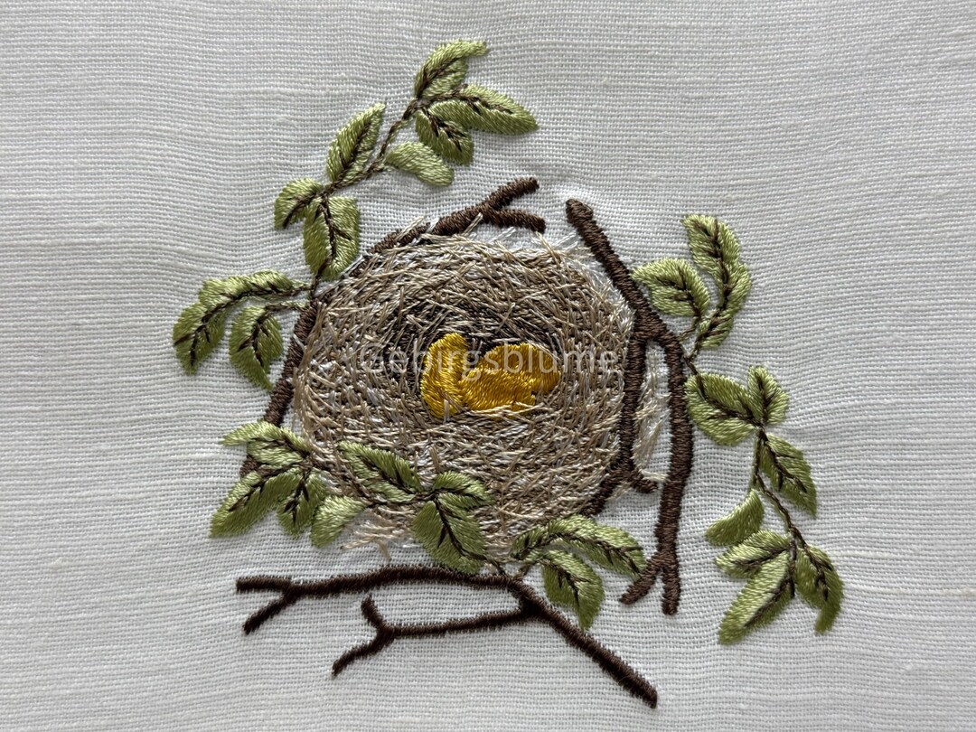 Nest Machine Embroidery Design Size H3.79*w3.74in - Etsy