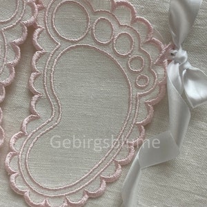 Baby Footprint Machine Embroidery Design in the Hoop Baby Feet ITH ...