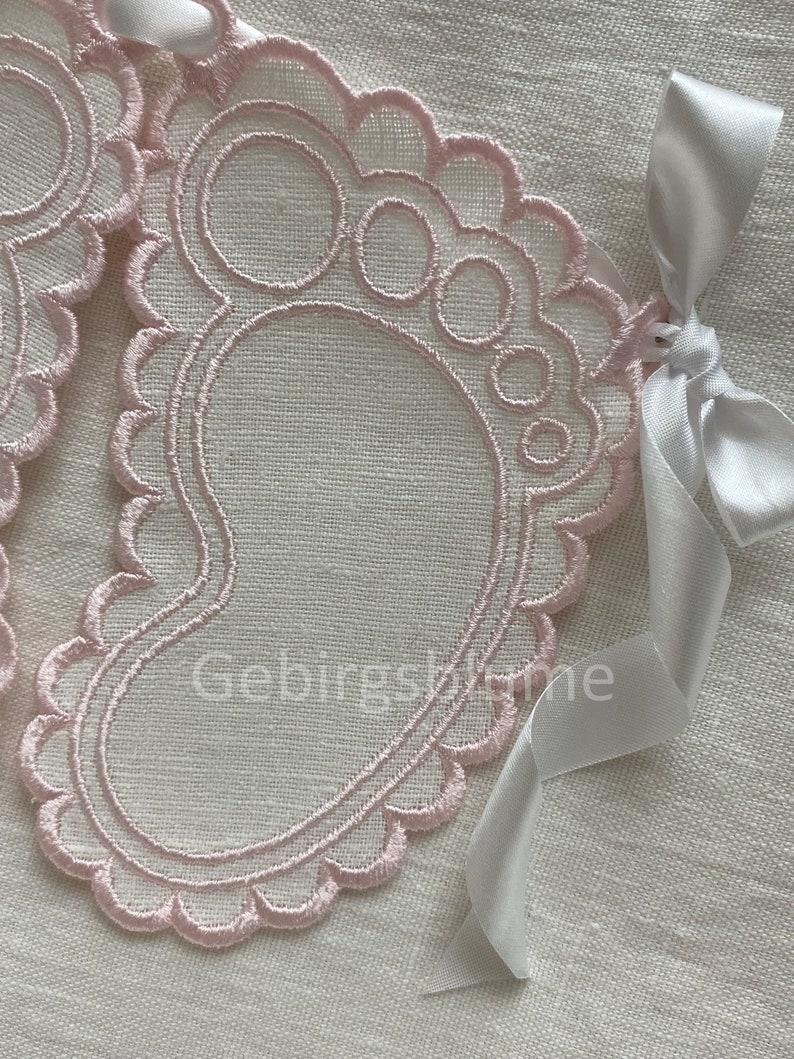 Baby Footprint Machine Embroidery Design in the Hoop Baby Feet ITH ...