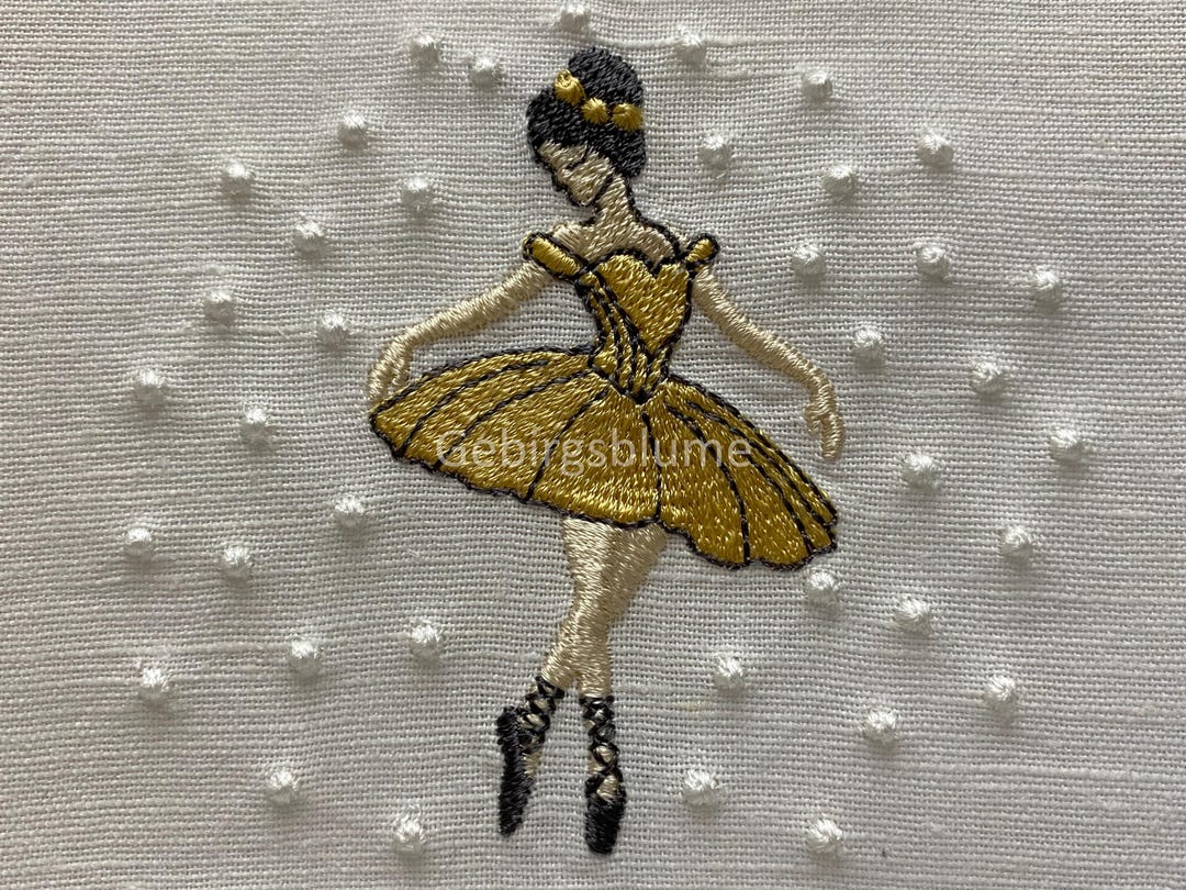 Ballerina Machine Embroidery Design Size H3.32*w3.60in - Etsy
