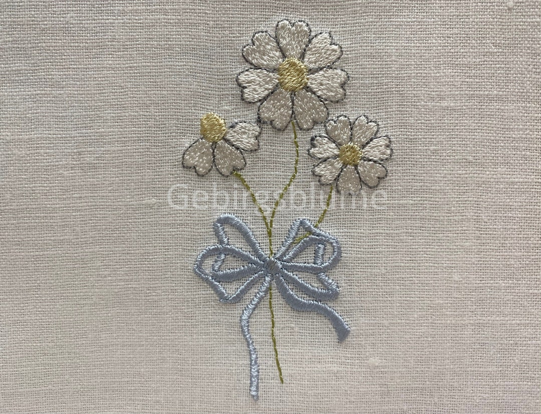 Daisy Embroidery Design Instant Download 3 SIZES - Etsy