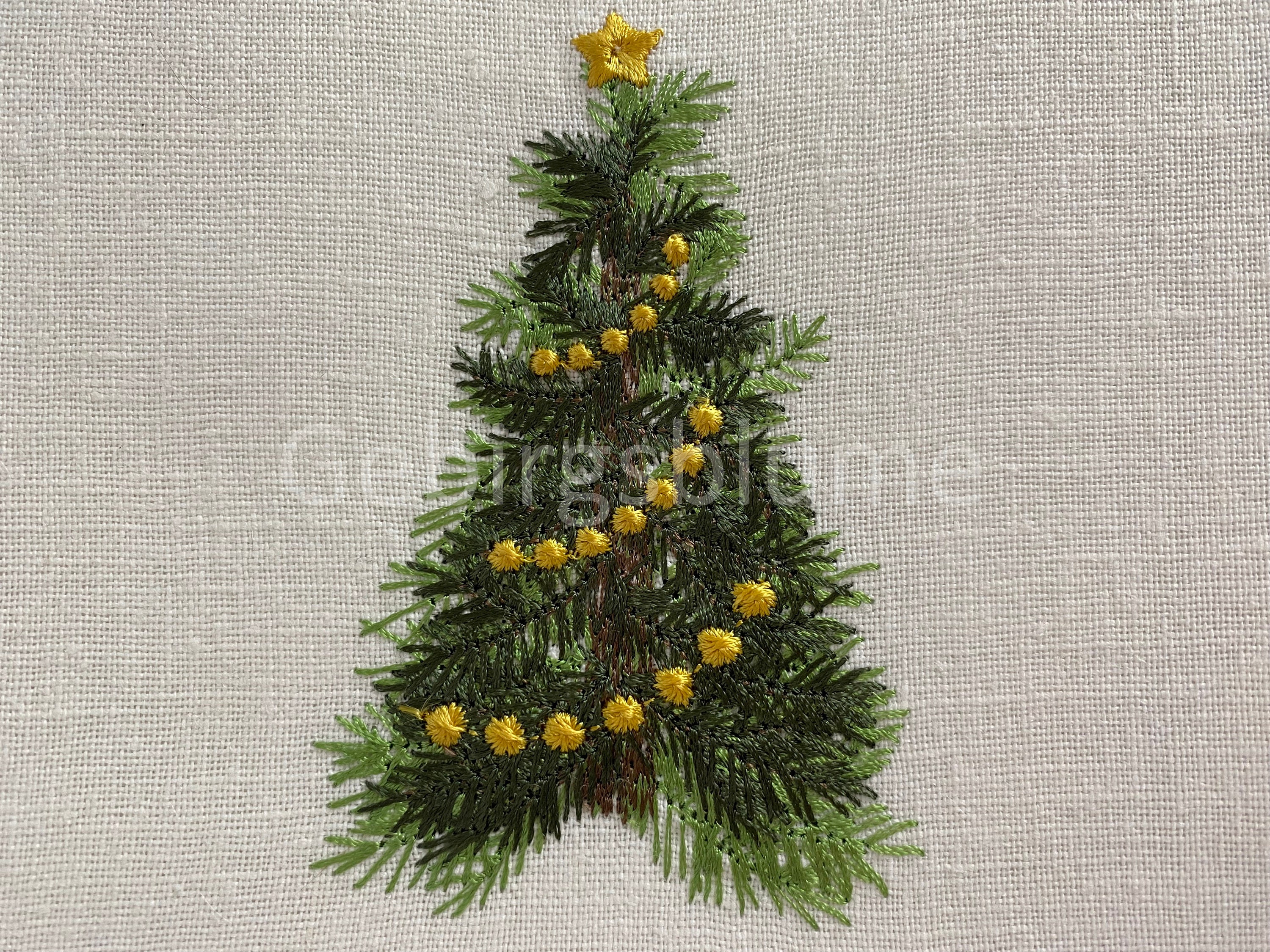 Christmas Tree Embroidery Design Instant Download Digital File - Etsy
