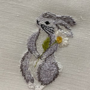 Ellie Rabbit Machine Embroidery Design Collection Lavender Rabbit Size ...