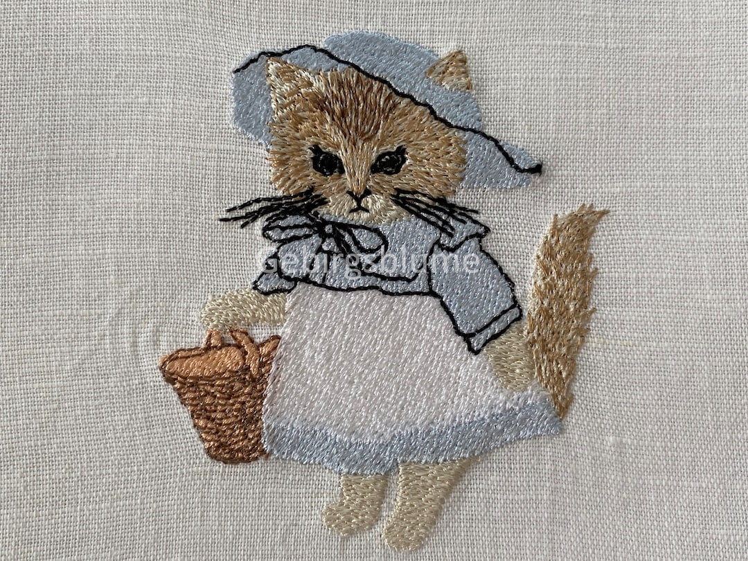 Kitten Machine Embroidery Design - Etsy