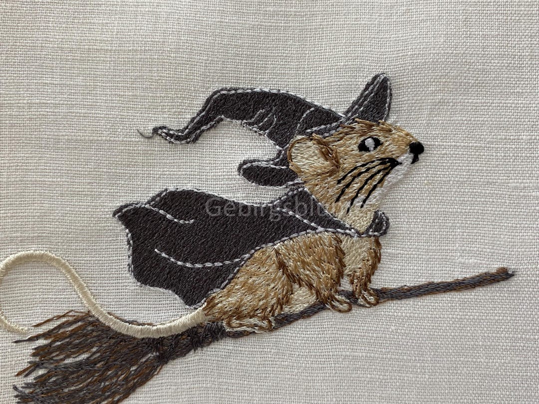 Mouse Machine Embroidery Design Size H3.31*w4.81" - Etsy