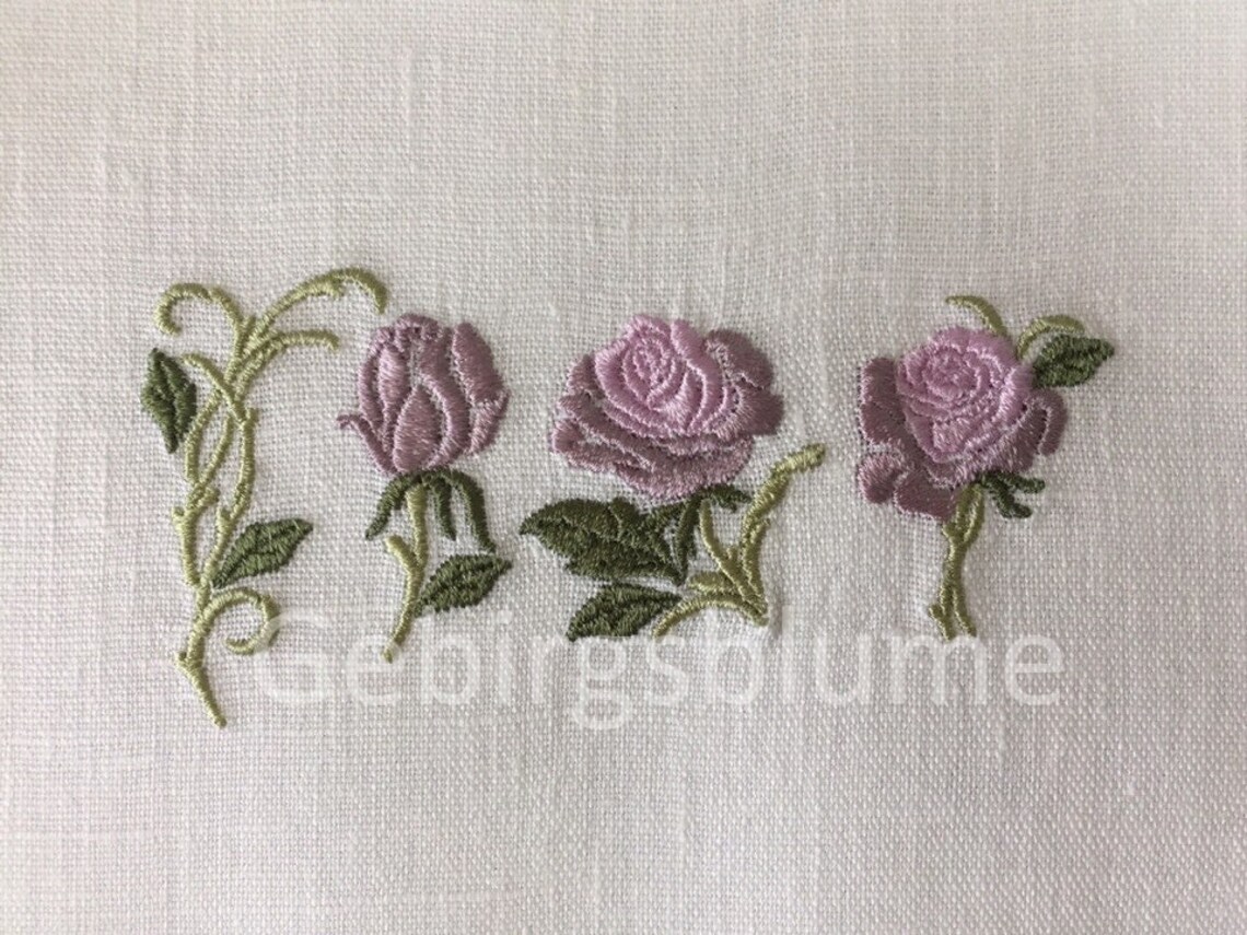 Mini Roses Embroidery Design Instant Download - Etsy