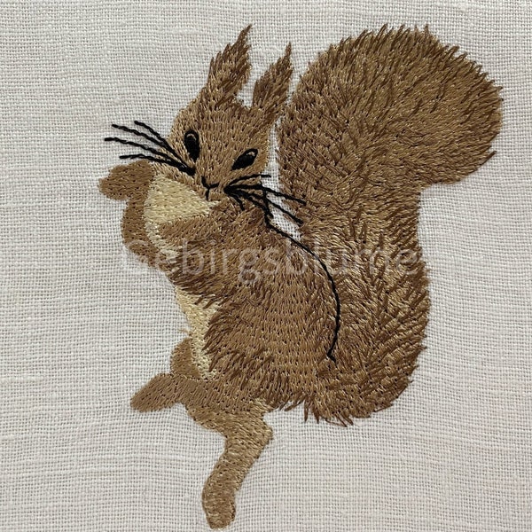 Squirrel Embroidery - Etsy Canada