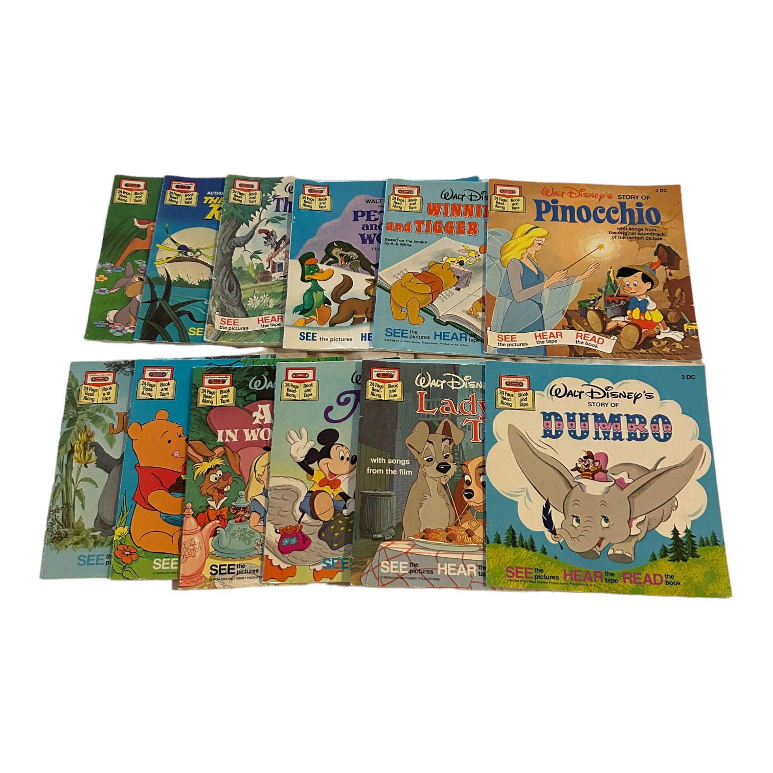 Take a Tape Along Disney Read Along Set - Etsy