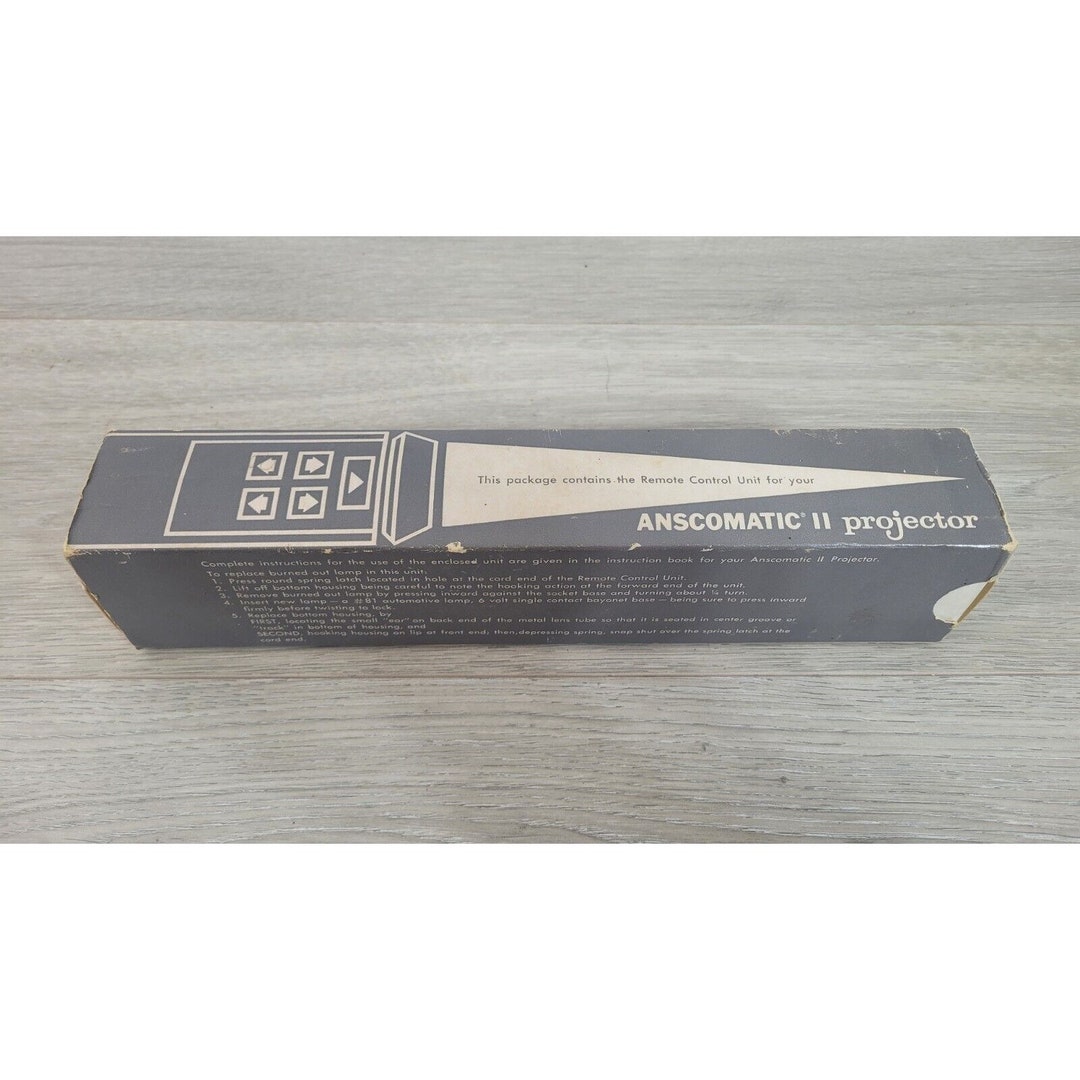 Original 1960's ANSCO Anscomatic II Slide Projector Remote Control With ...