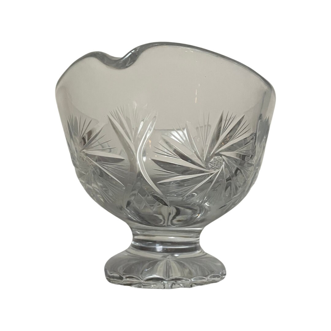 Pinwheel Crystal Gravy Boat and Ladel - Etsy