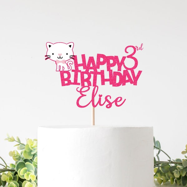 Cat Cake Toppers - Etsy