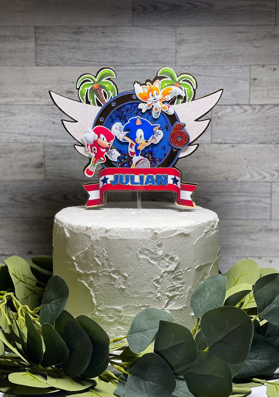 Sonic Cake Topper Sonic Hedgehog Cake Topper Sonic Shaker Cake Topper ...