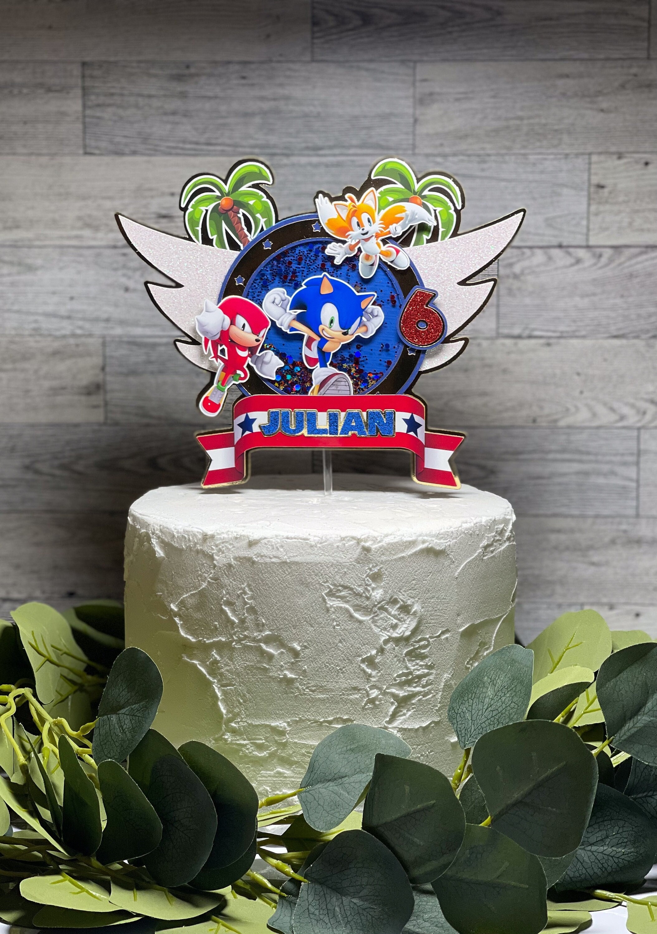 Sonic Cake Topper Sonic Hedgehog Cake Topper Sonic Shaker Cake Topper ...