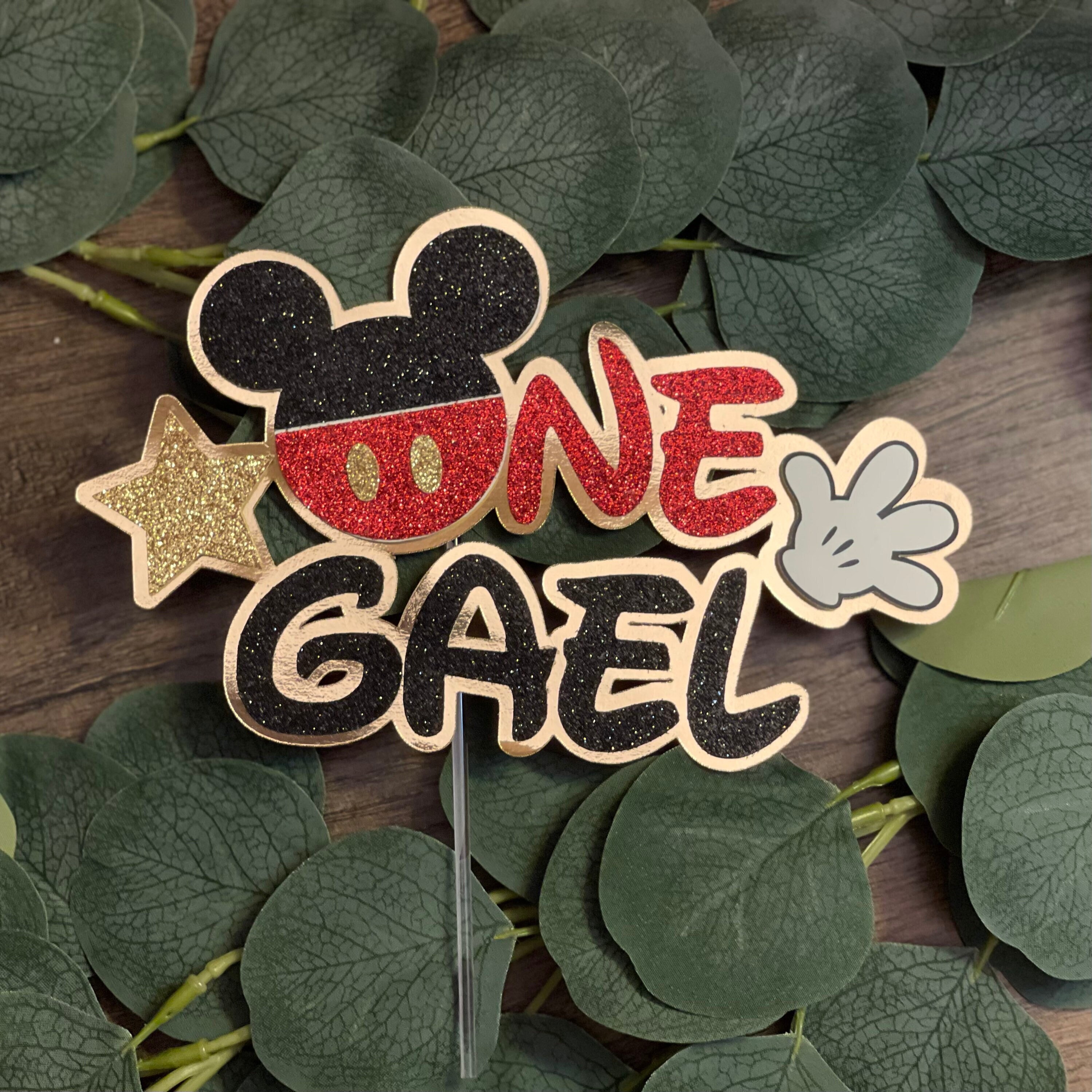 Mickey Mouse Cake Topper Custom Cake Topper Mickey Mouse - Etsy