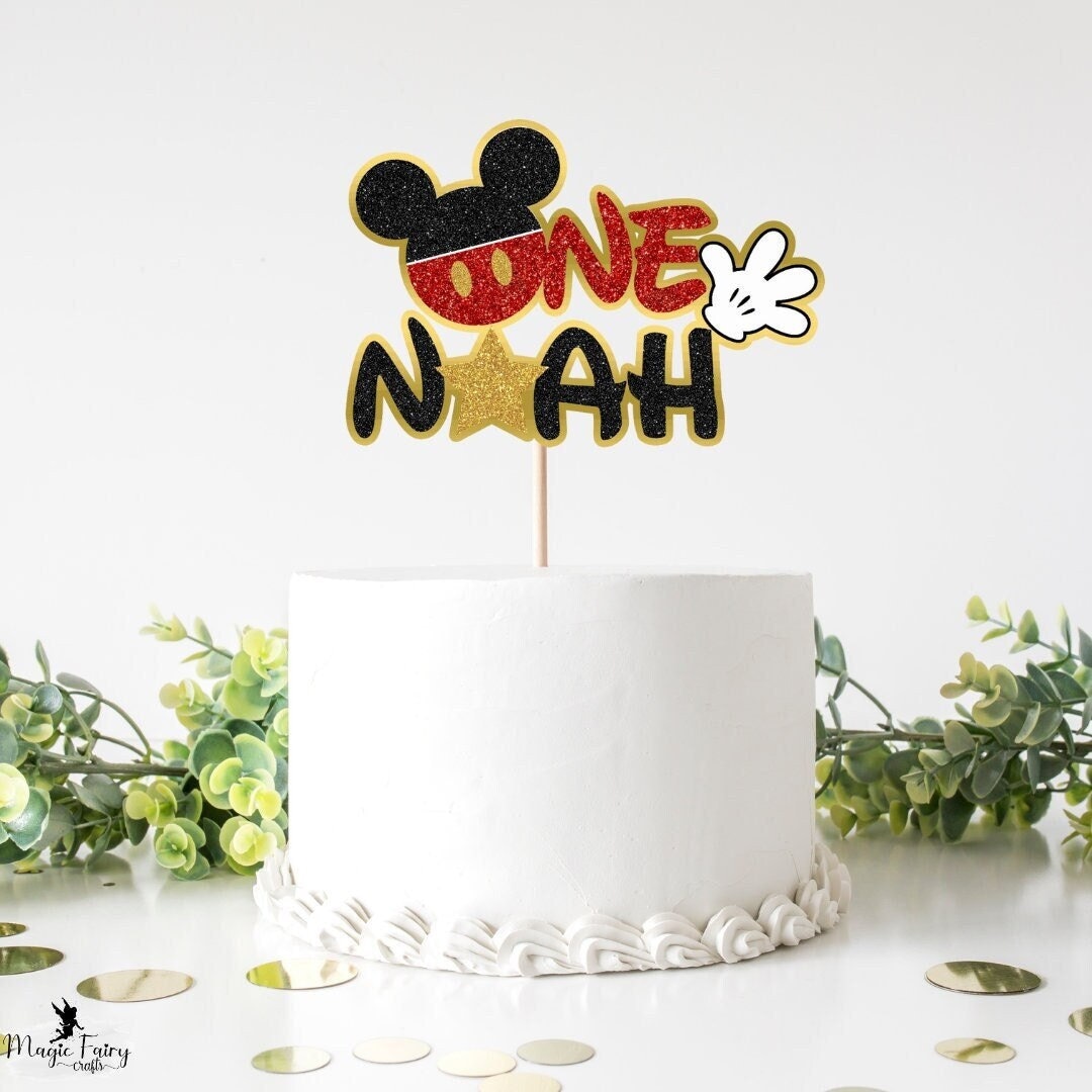 Mickey Mouse Cake Topper Custom Cake Topper Mickey Mouse - Etsy