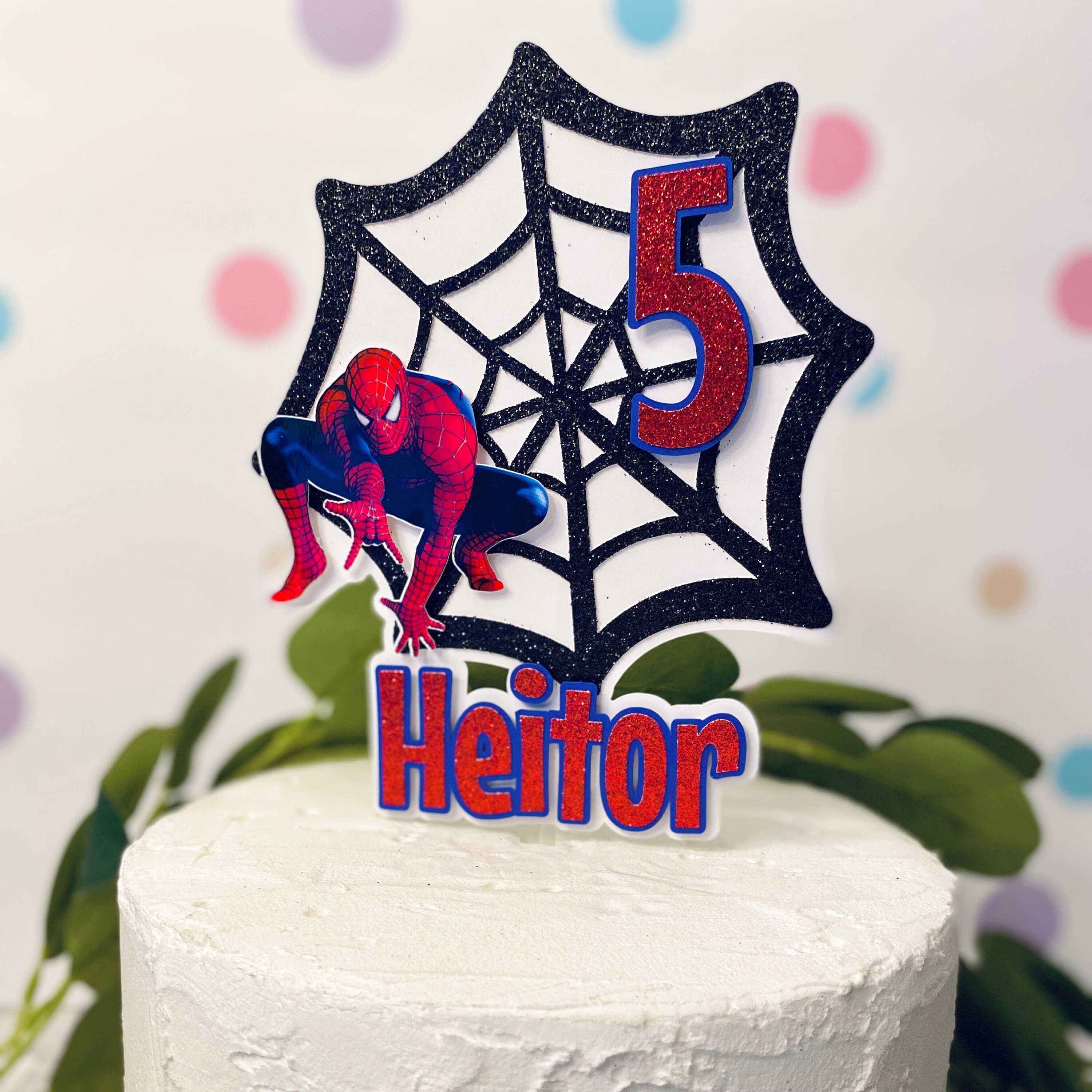 Spider-man Cake Topper Super Hero Cake Topper Spider-man - Etsy Canada