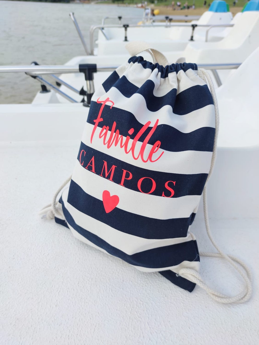 Personalized Nautical Style Backpack for Vacations, the Beach, the ...