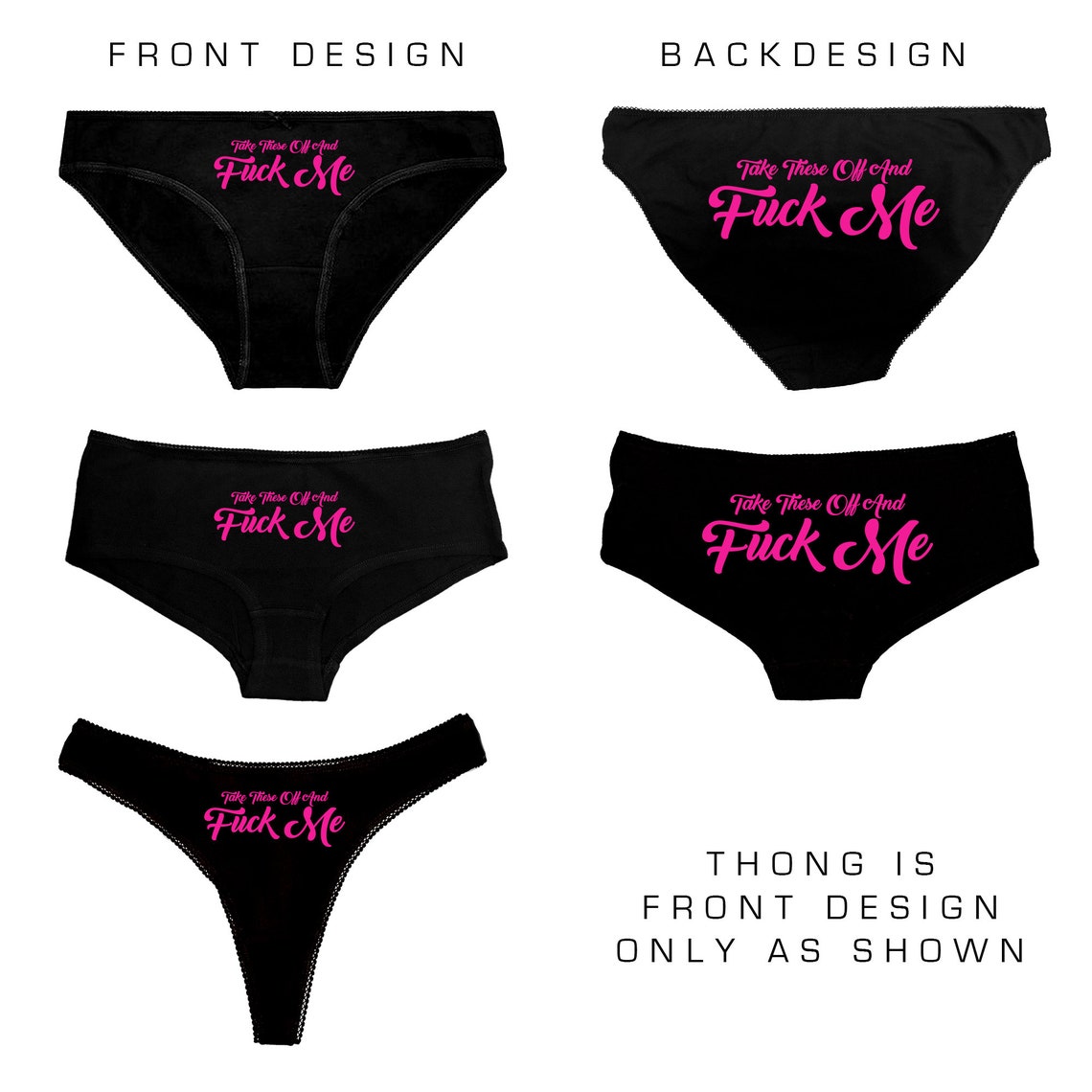 Take These Off And Fuck Me Panties Slut Panties Submissive Etsy Uk