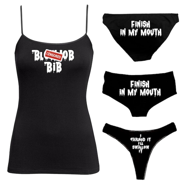 Lingerie Slut Cum Shirt Panties Etsy