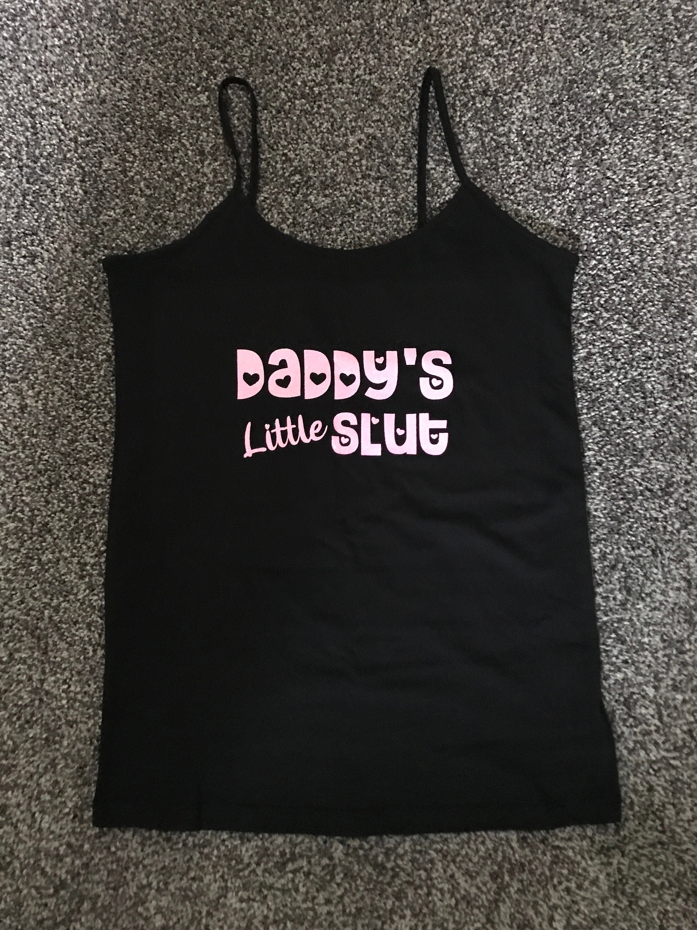 Daddy's Little Slut T Shirt Vest/cami BDSM Bondage - Etsy UK